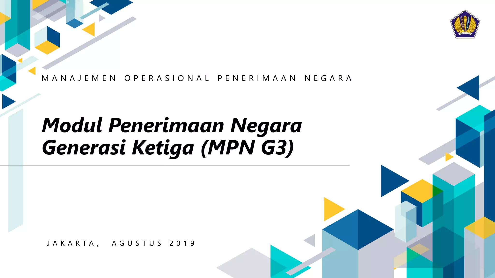 2019 08-19 modul penerimaan negara generasi ketiga (mpn g3) | PDF