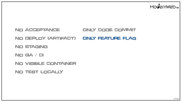 Progressive Deployment & NoDeploy | PPT