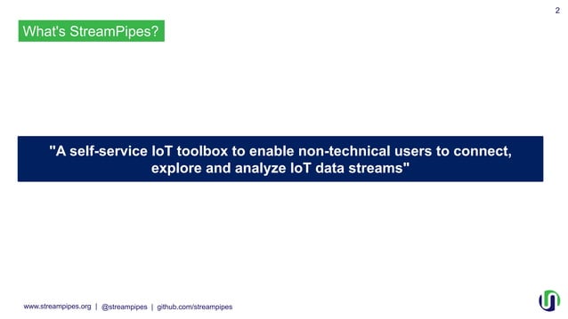 Self-Service IoT Data Analytics with StreamPipes | PPT