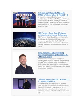 Microsoft Telecommunications Industry Newsletter August 2019 | PDF