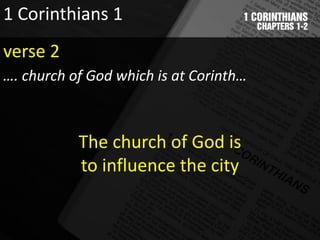 1 Corinthians : Chapter 1 | PPTX