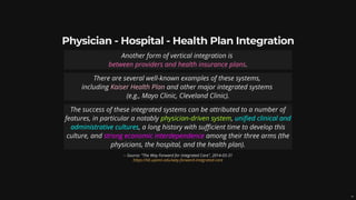 Virtical Integration in Healthcare | PPT