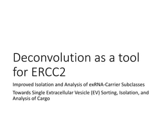 exRNA Atlas and deconvolution tools at the transition from ERCC1 to ERCC2 | PPT