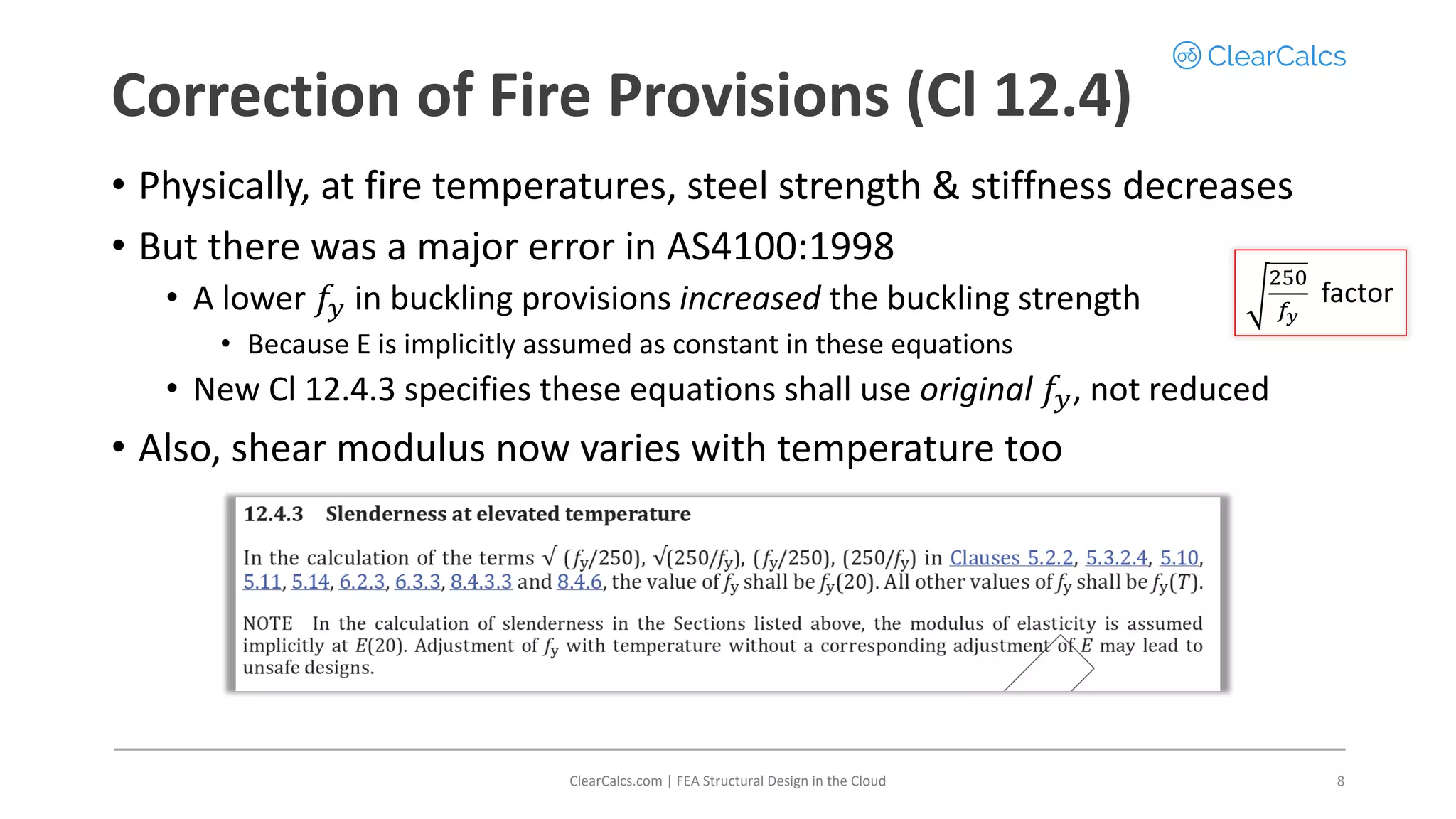 Steel Design to AS4100 1998 (+A1,2016) Webinar - ClearCalcs | PDF