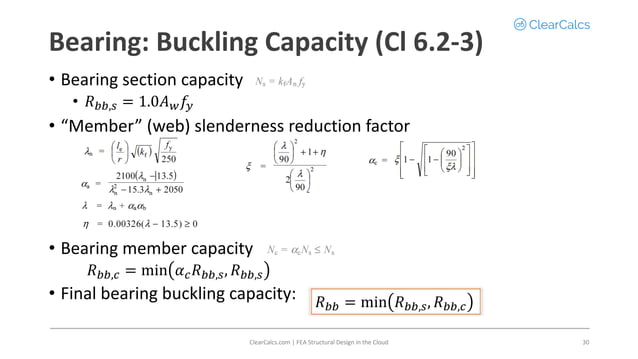 Steel Design to AS4100 1998 (+A1,2016) Webinar - ClearCalcs | PDF