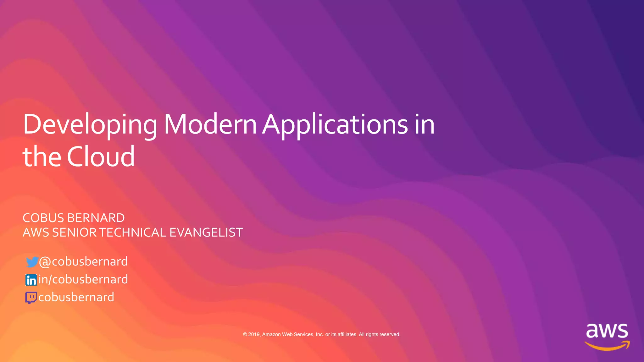 DevConZM - Modern Applications Development in the Cloud | PPTX