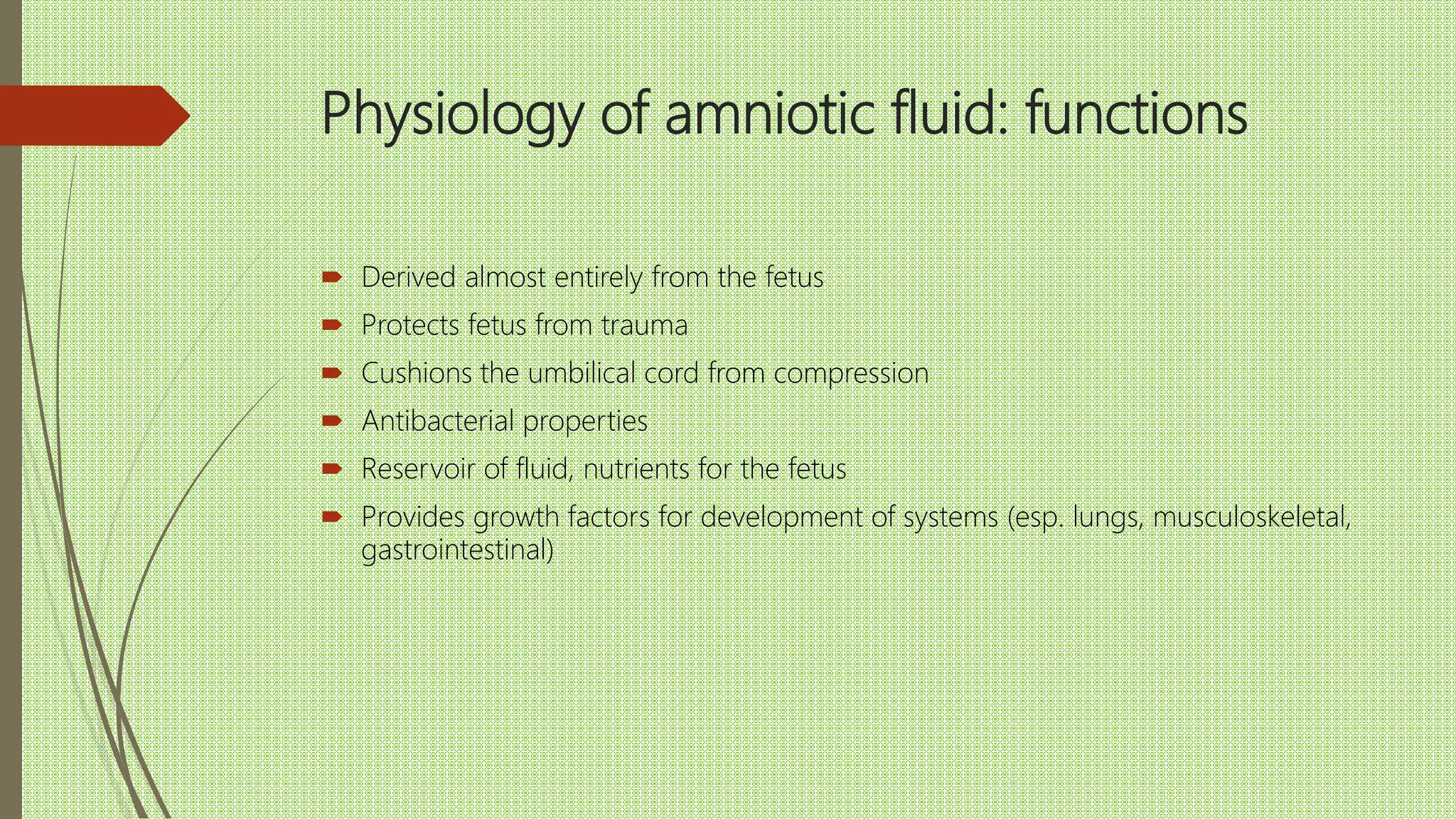 amniotic fluid normal and abnormal | PPTX