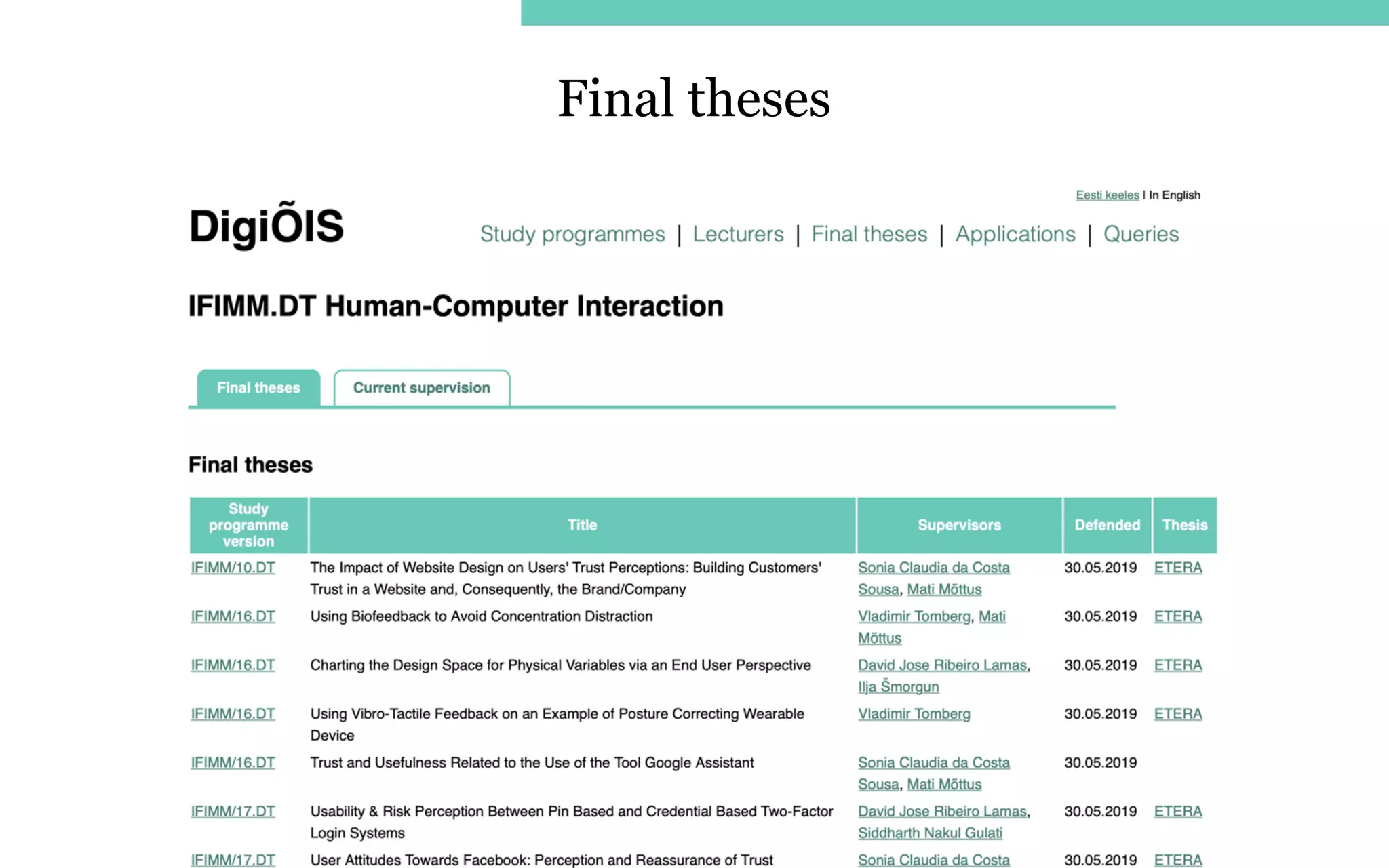 DigiÕIS - opening up the study information system | PPT | Free Download