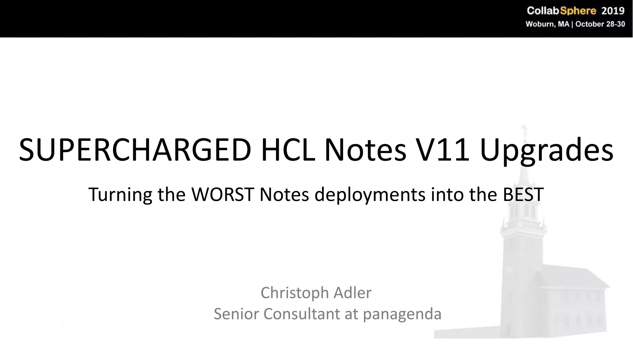 CollapSphere 2019 - SUPERCHARGED HCL Notes V11 Upgrades | PPT
