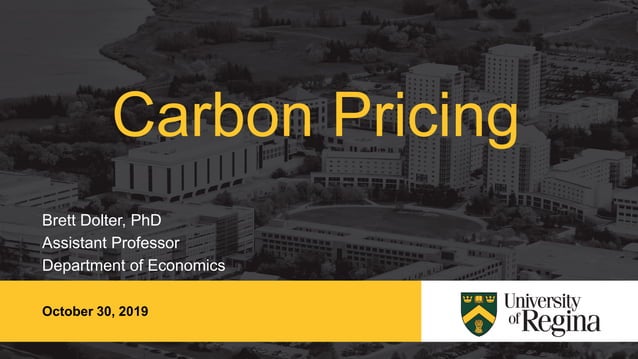 U of R - Carbon Pricing Models | PPT