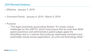 Trends and Changes in View of the USPTO’s Updated Revised Guidance | PPT