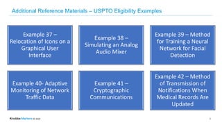 Trends and Changes in View of the USPTO’s Updated Revised Guidance | PPT