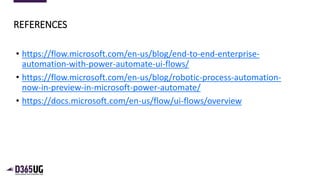 Melbourne UG Presentation - UI Flow for Power Automate | PPT