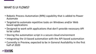 Melbourne UG Presentation - UI Flow for Power Automate | PPT