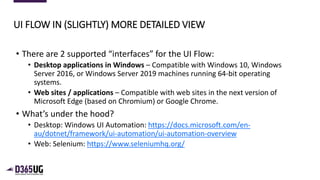 Melbourne UG Presentation - UI Flow for Power Automate | PPT