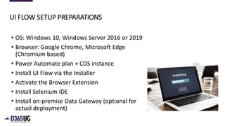 Melbourne UG Presentation - UI Flow for Power Automate | PPT