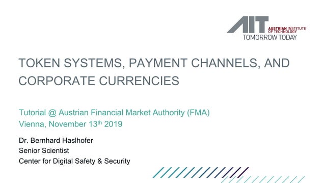 Token Systems, Payment Channels, and Corporate Currencies | PPT