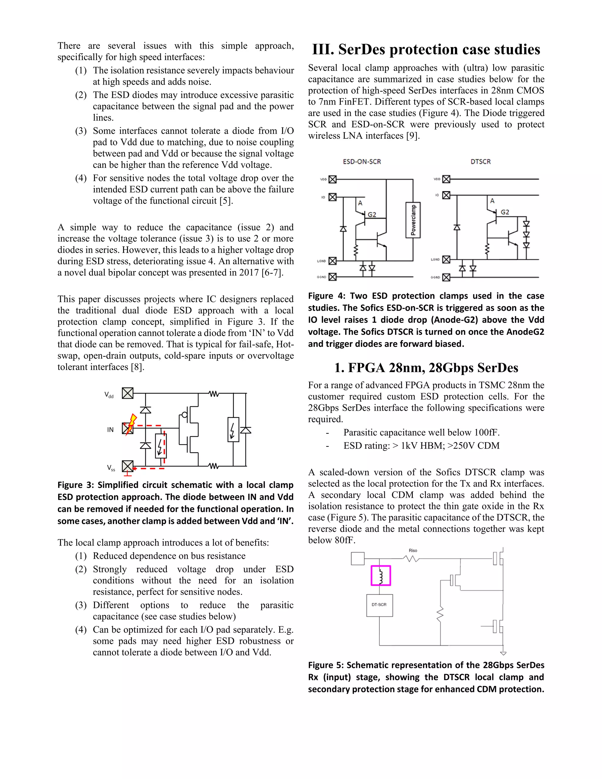 2019 Local I/O ESD protection for 28Gbps to 112Gbps SerDes interfaces in advanced CMOS and ...