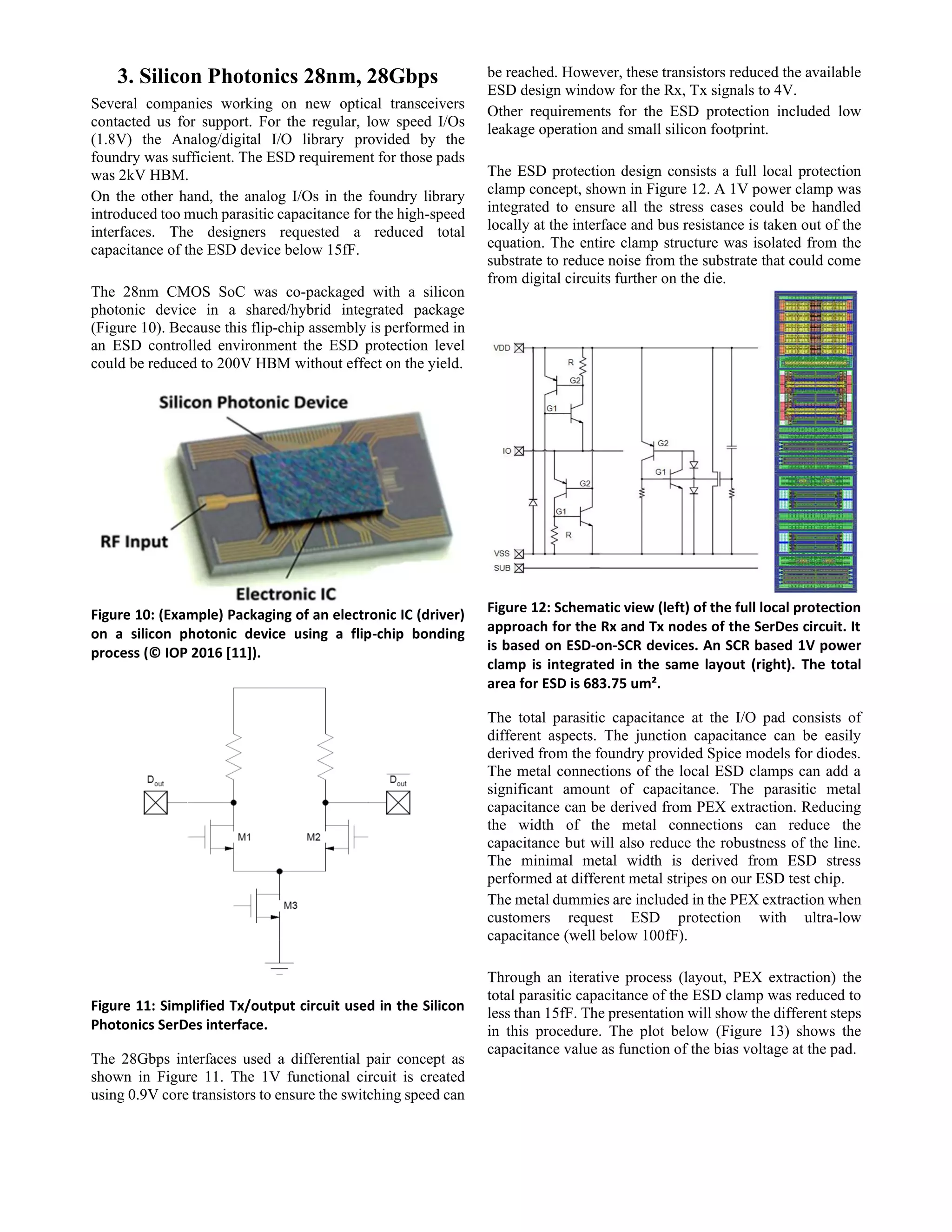2019 Local I/O ESD protection for 28Gbps to 112Gbps SerDes interfaces in advanced CMOS and ...
