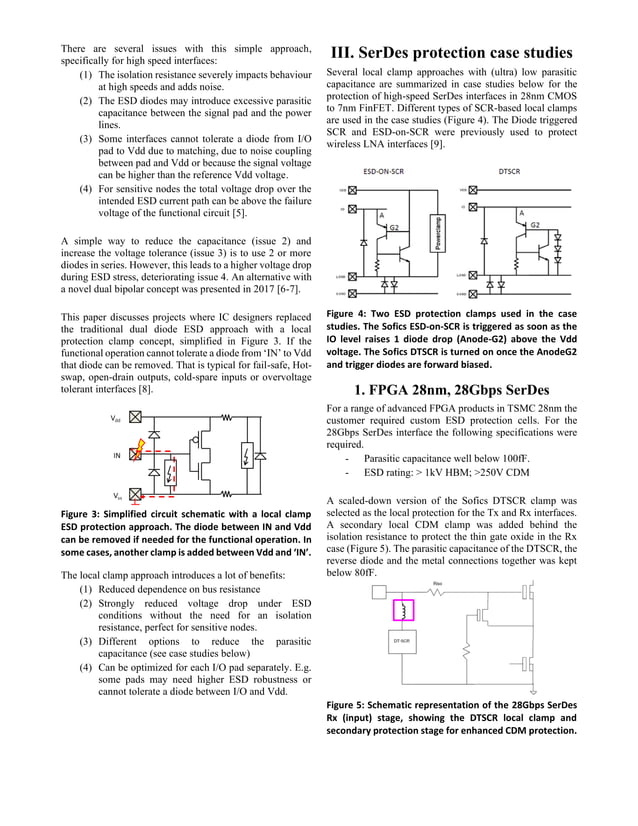 2019 Local I/O ESD protection for 28Gbps to 112Gbps SerDes interfaces in advanced CMOS and ...