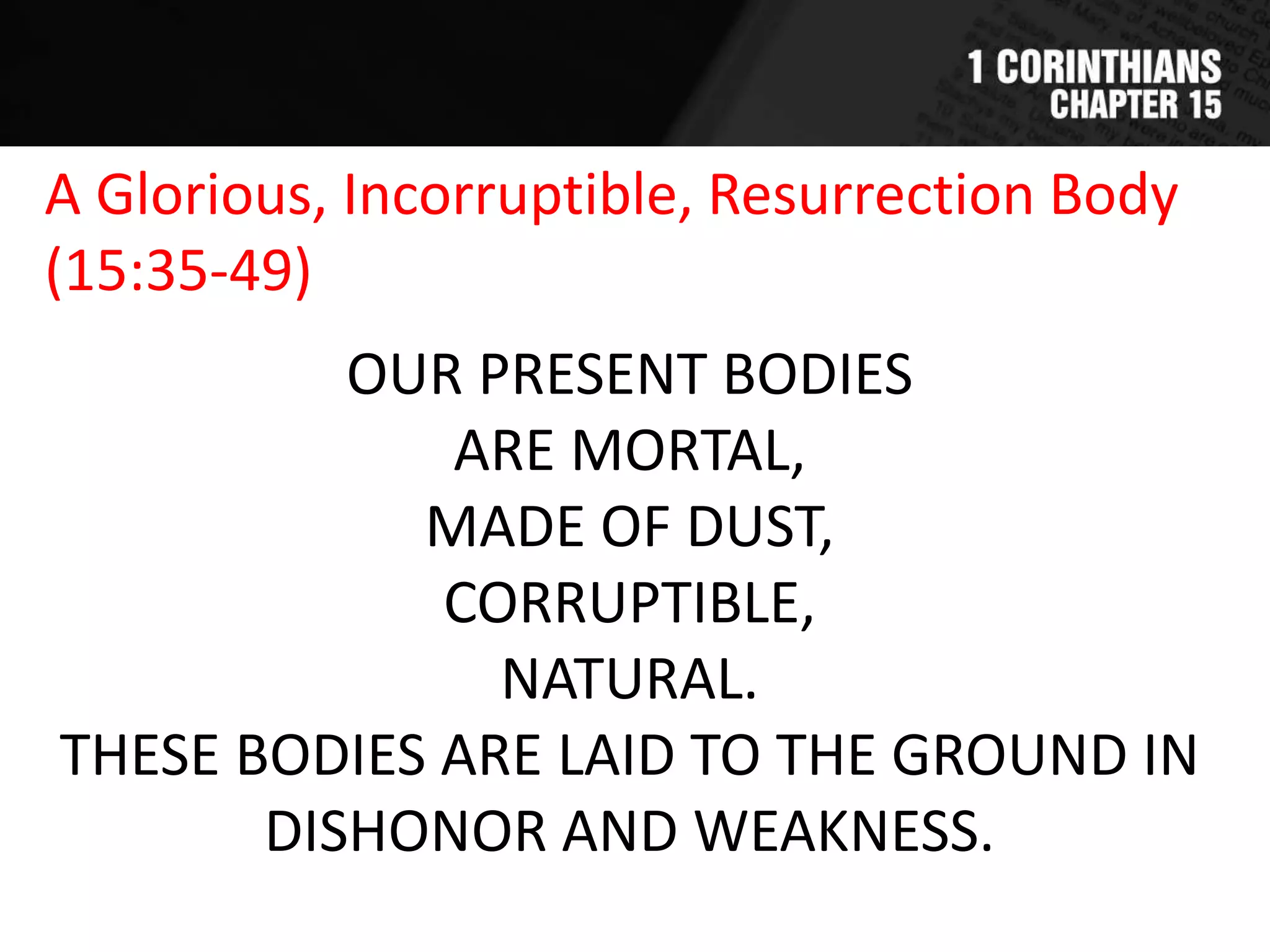 1 Corinthians : Chapter 15 | PPTX