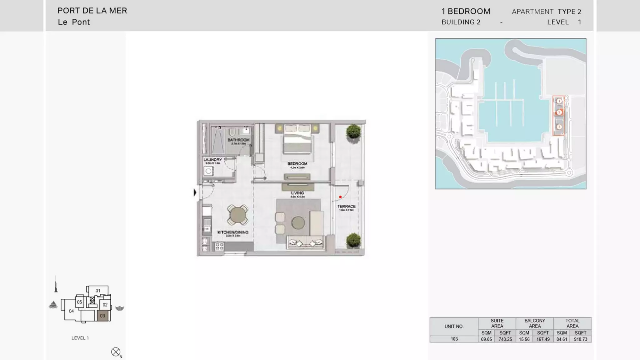 Port De La Mer Le Pont Building 2 Floor Plans | PPTX