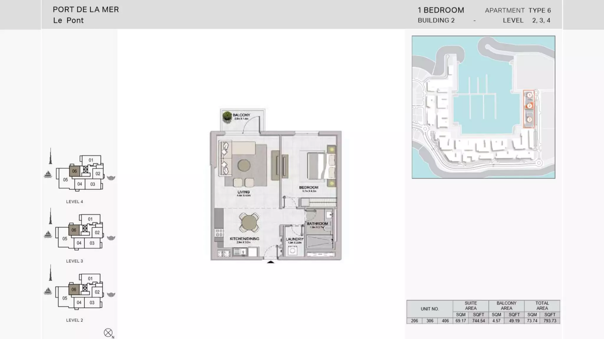Port De La Mer Le Pont Building 2 Floor Plans | PPTX