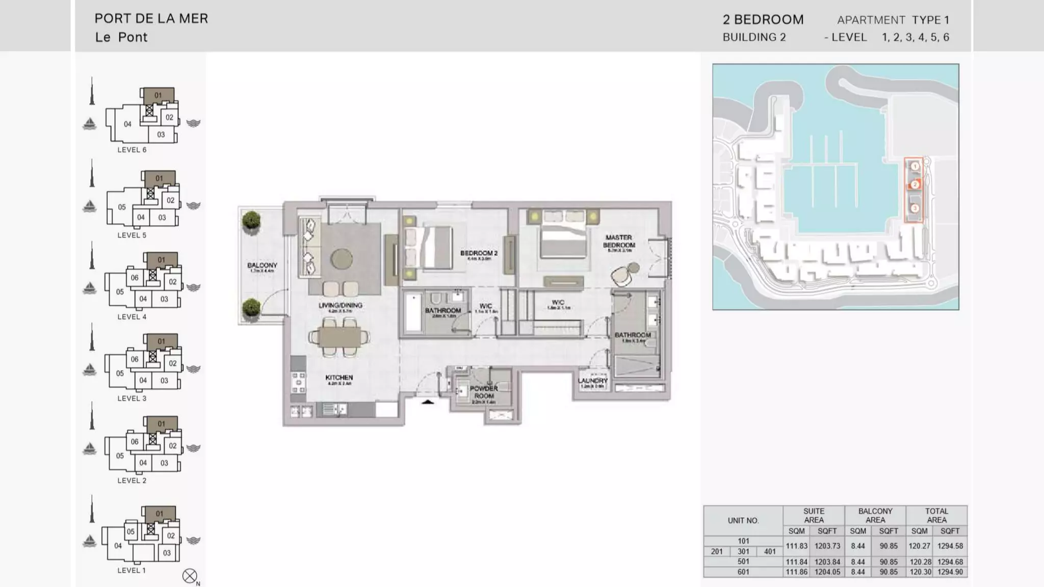 Port De La Mer Le Pont Building 2 Floor Plans | PPTX
