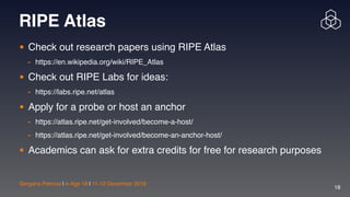 RIPE NCC and Academia | PPT