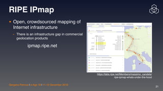 RIPE NCC and Academia | PPT