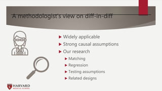 Causal Inference Opening Workshop - Difference-in-differences: more than meets the eye - Laura ...