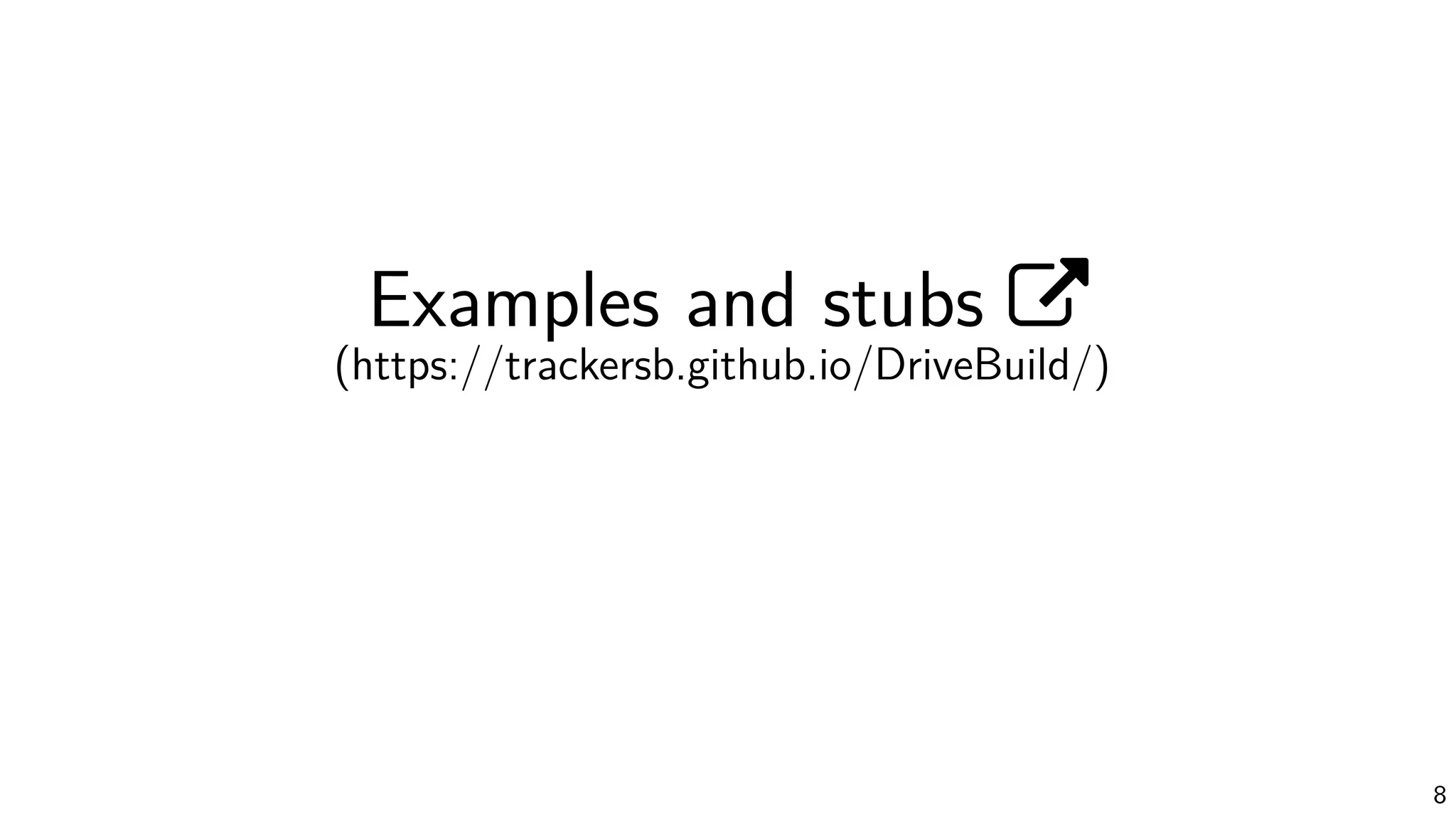 DriveBuild: Introduction on how to use it | PPT