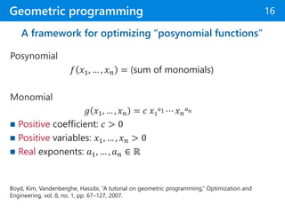Optimization of positive linear systems via geometric programming | PPTX