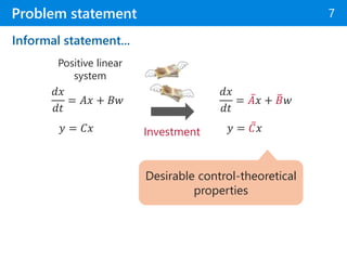 Optimization of positive linear systems via geometric programming | PPTX