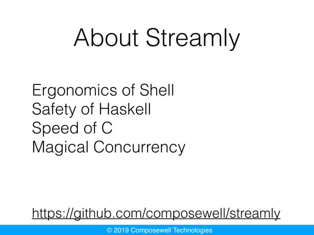 Streamly: Concurrent Data Flow Programming | PPT