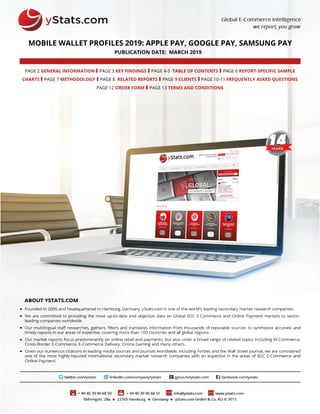 Product Brochure: Mobile Wallet Profiles 2019: Apple Pay, Google Pay ...