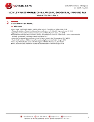 Product Brochure: Mobile Wallet Profiles 2019: Apple Pay, Google Pay ...