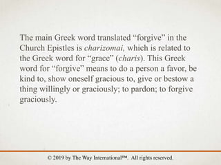 Forgiveness among Believers | PPTX