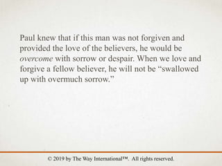 Forgiveness among Believers | PPTX