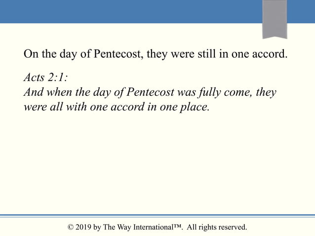 Being in One Accord | PPT