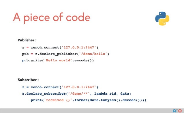 zenoh -- the ZEro Network OverHead protocol | PPT