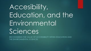 Piers Wilkinson – Recognising the value of accessibility within ...