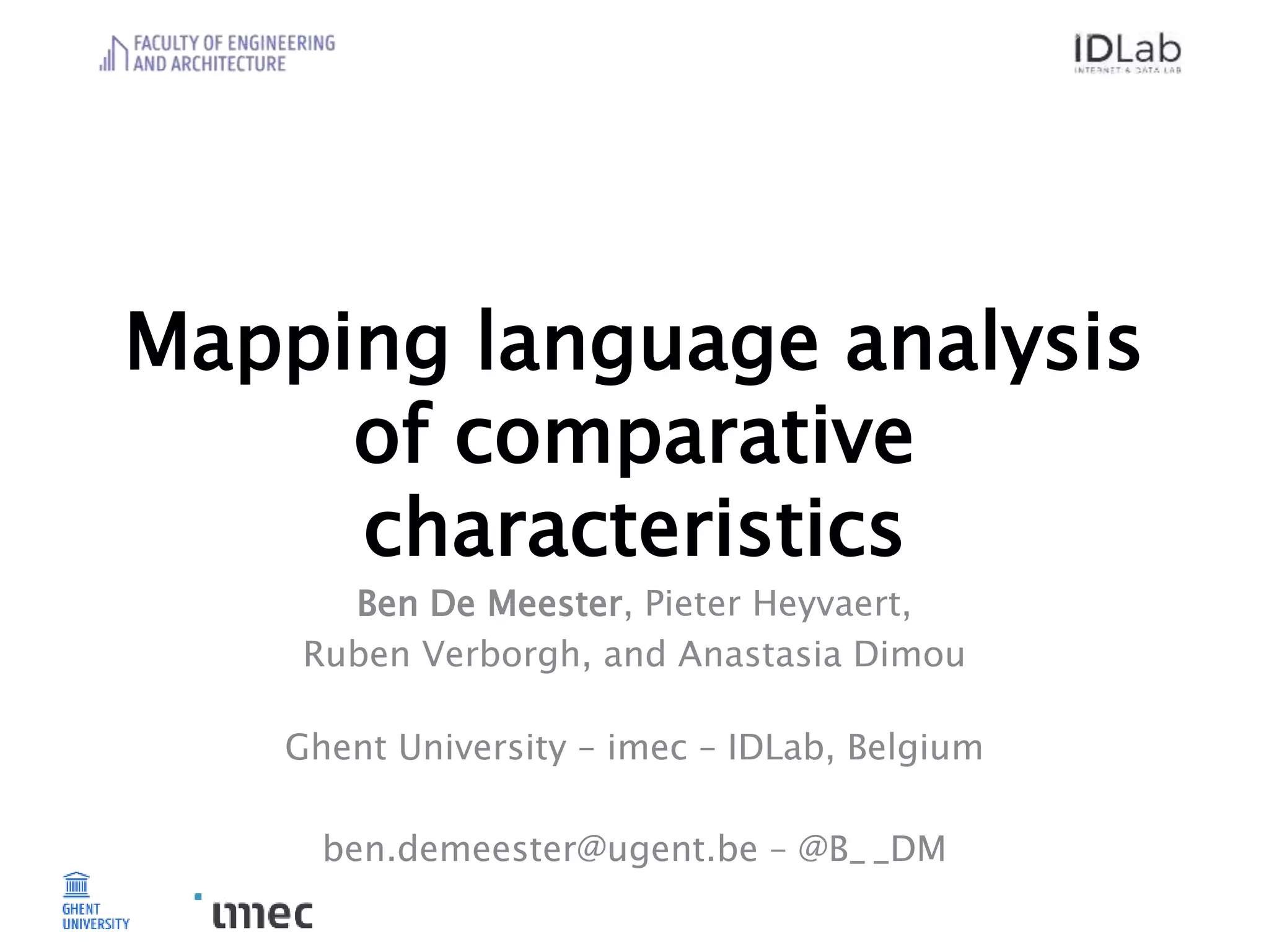 ESWC2019 KGB Workshop - Mapping language analysis of comparative ...