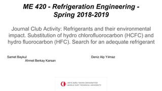 Refrigerants and Their Environmental Impact | PDF