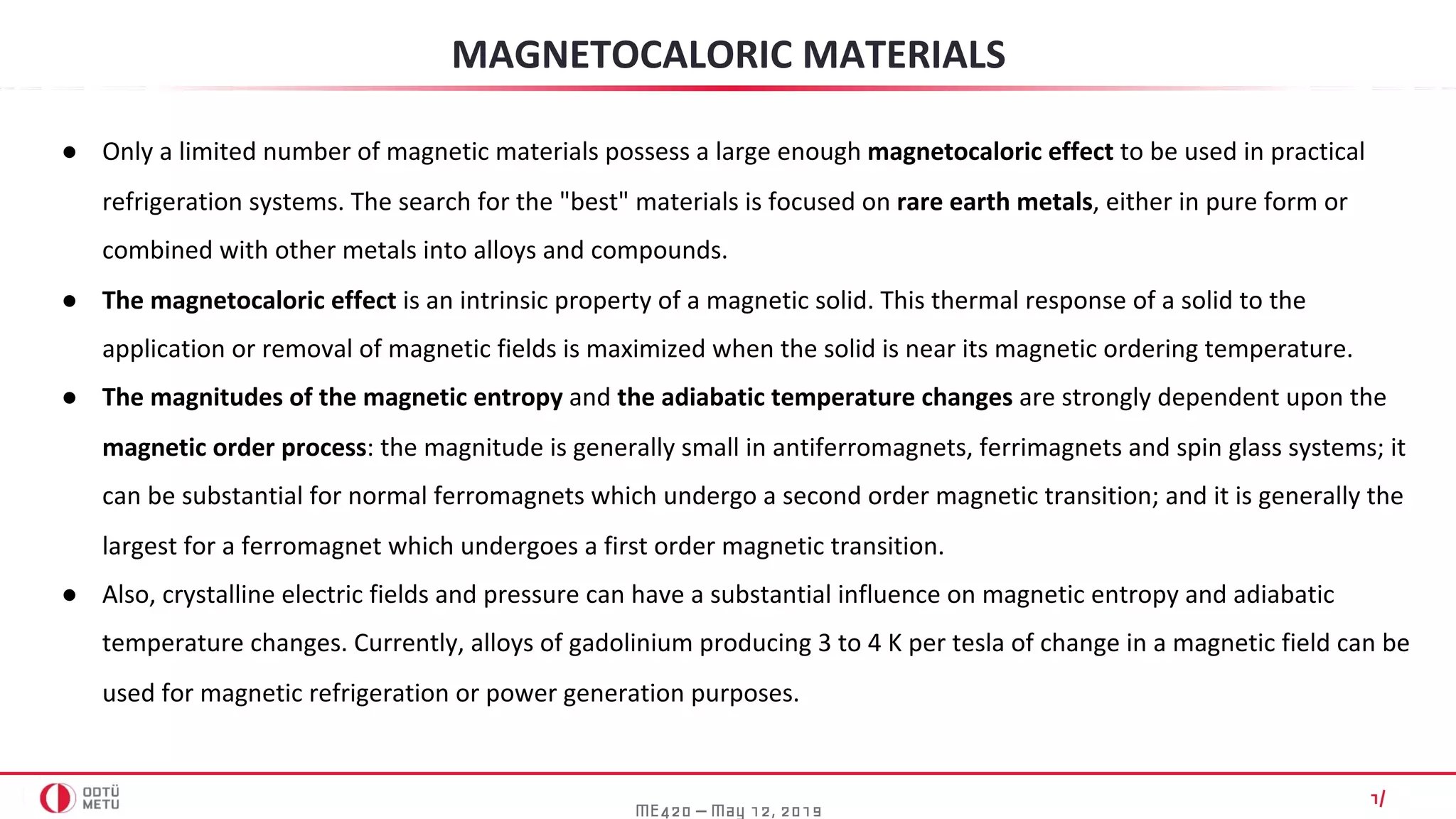 Introduction to Magnetic Refrigeration | PDF