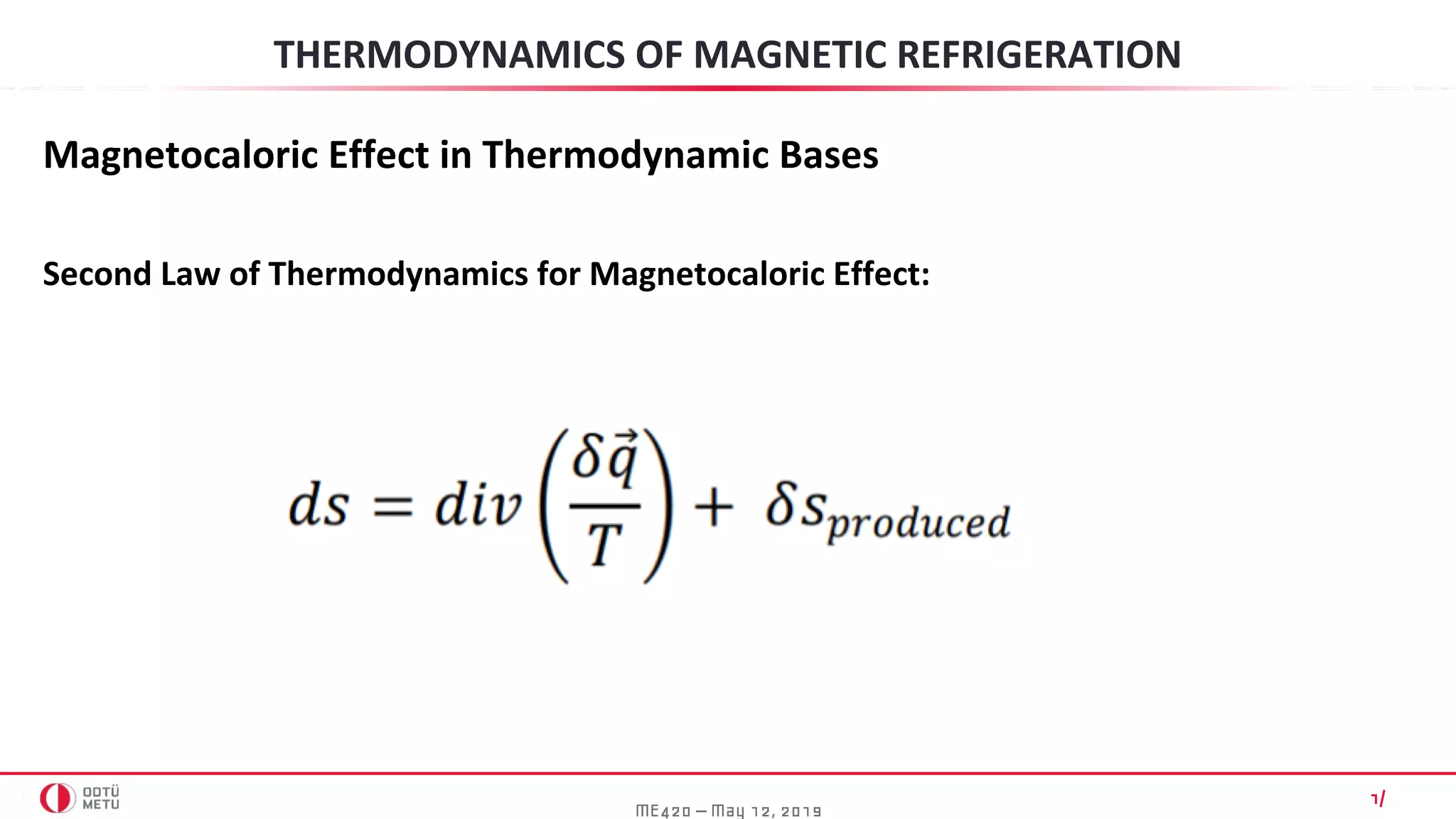 Introduction to Magnetic Refrigeration | PDF