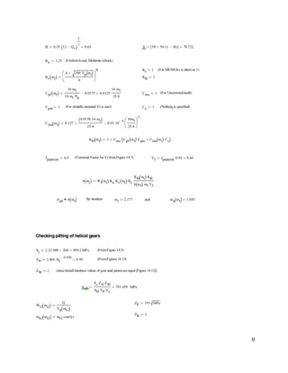 Gearbox Design and Bearing Selection | PDF