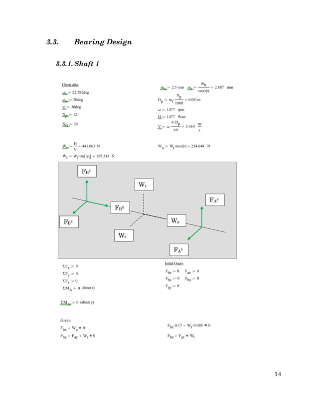 Gearbox Design and Bearing Selection | PDF | Physics | Science