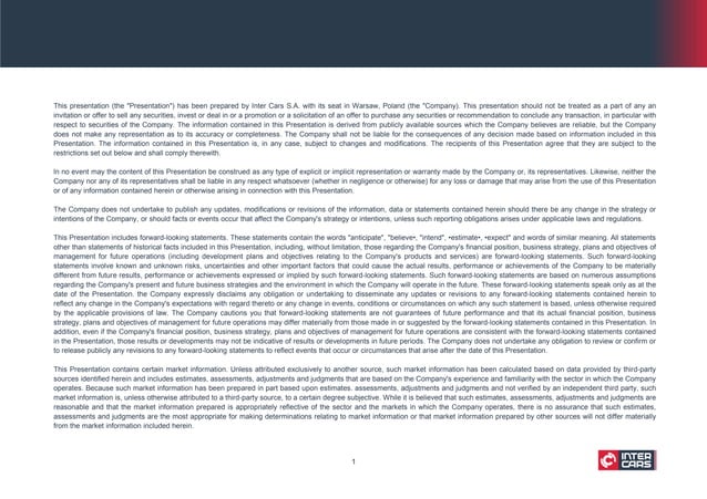 Non Deal Roadshow Presentation | PDF | Automotive Industry | Industries