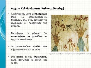 Χελιδονίσματα για μαθητές Δημοτικού | PPTX